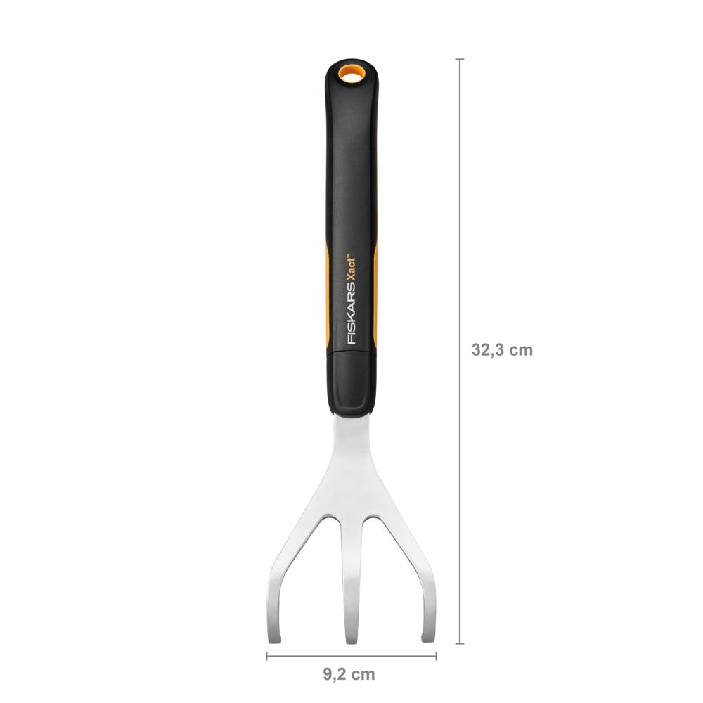 Fiskars Xact™ Hand Rake | Garden Hand Tools | www.Just Gardening.com ...